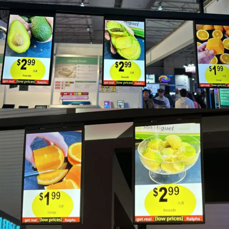 10.1" LCD Linux OS Video Price Tag Dual Side Display Same Content ...